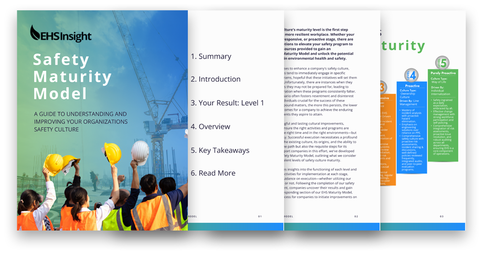 Safety Maturity Assessment & Model | EHS Insight